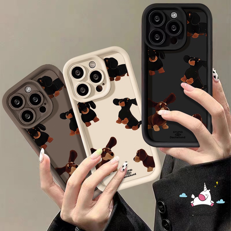 Cute Animal Puppy Brown Phone Case Compatible For IPhone 7Plus 15 14 X ...