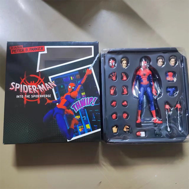 SHF Spider-Man Figures S.H.Figuarts Miles Morales Gwen Stacy Peter ...