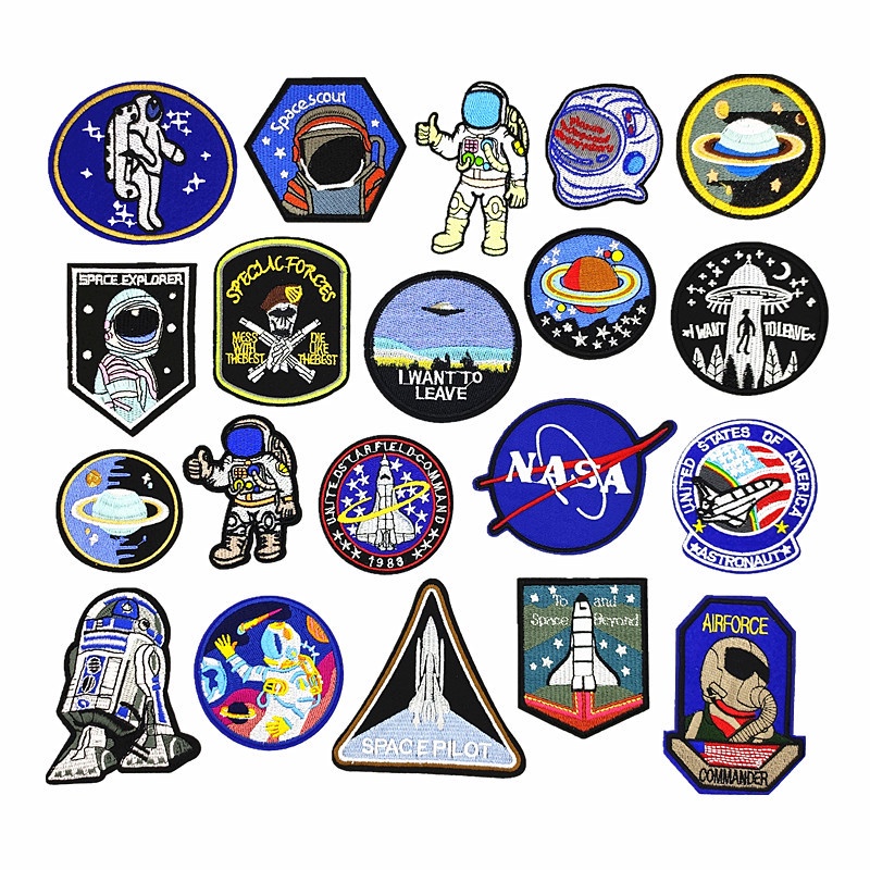 New Planet Astronaut Cloth Sticker Air Force Diver Boutique DIY Patch ...