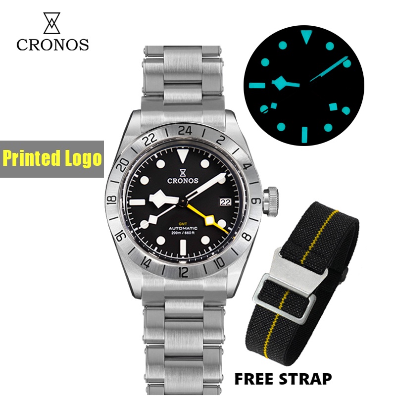 Cronos NH34 39mm BB GMT Luxury Men's Watches Business Dress Watch For ...