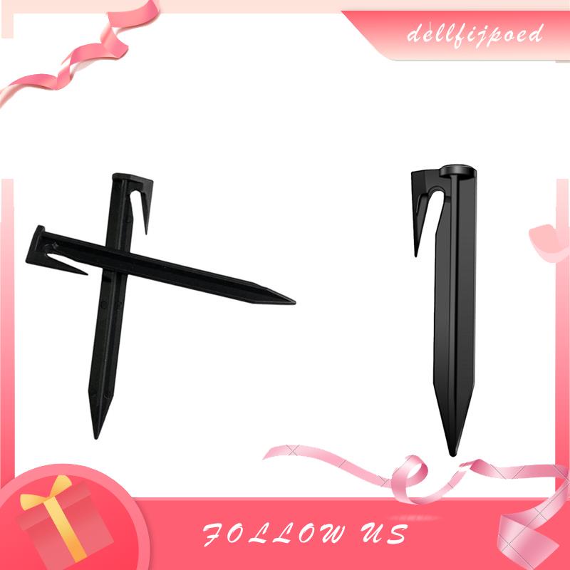 Dellfijpoed 100Pcs Plastic Boundary Wire Stakes Lawn Pegs Landscape Staples for Use in Garden ...