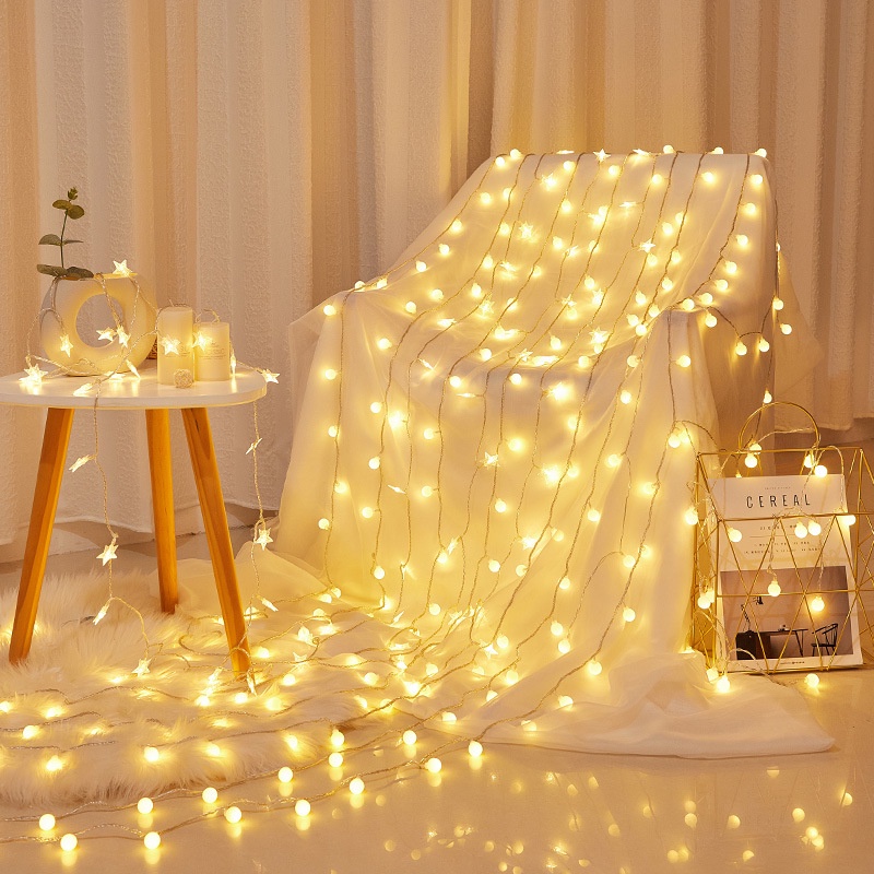 Christmas Tree Snowflake LED String Lights Banner Christmas Decoration ...