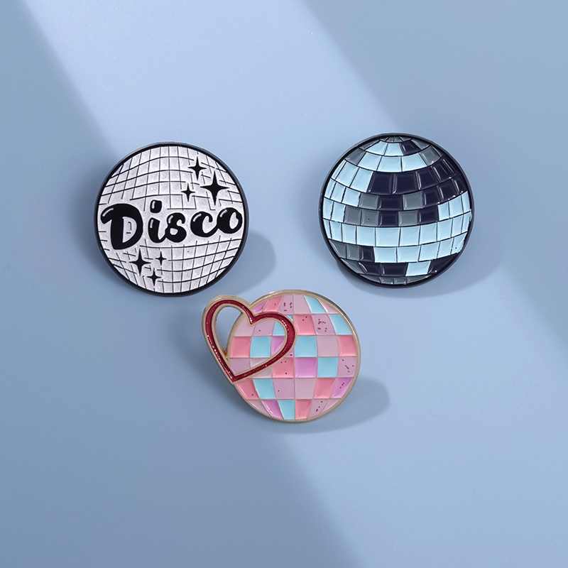 Taylor Swift Disco Ball Enamel Pins Brooches Pink Heart Tour Disco Ball ...
