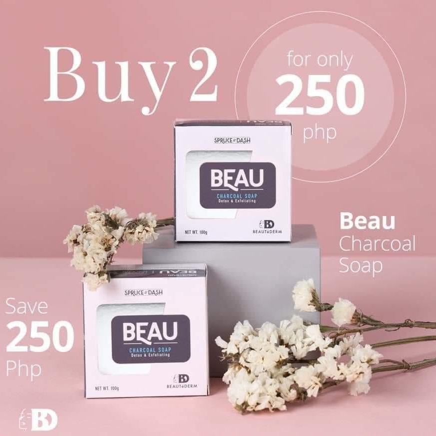 Beautederm Beau Charcoal Soap 100g | Shopee Philippines