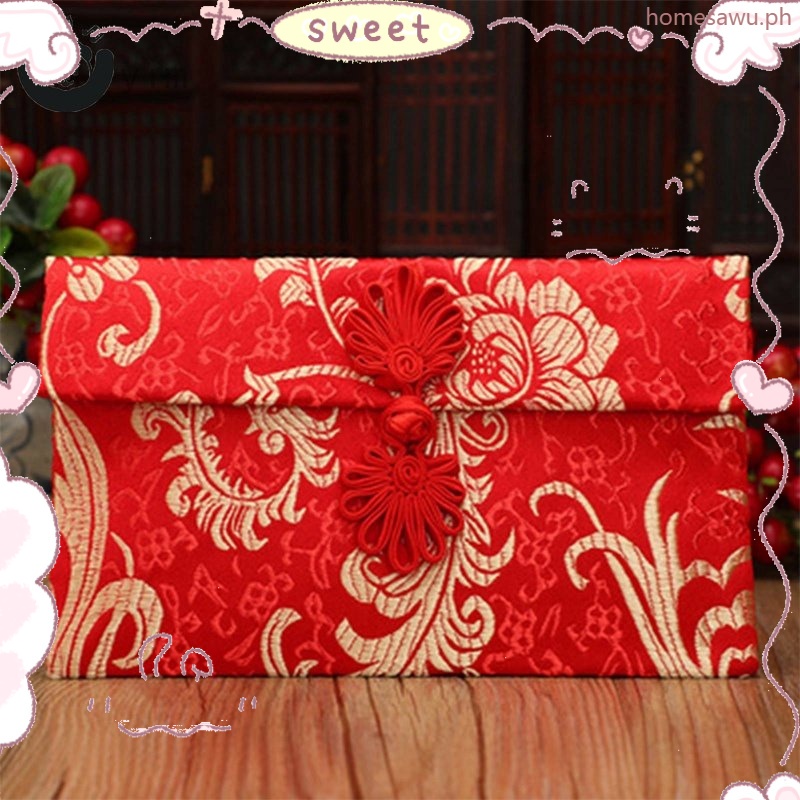 Chinese Handmade Brocade Red Envelope Wedding Money Packet Lucky Money ...