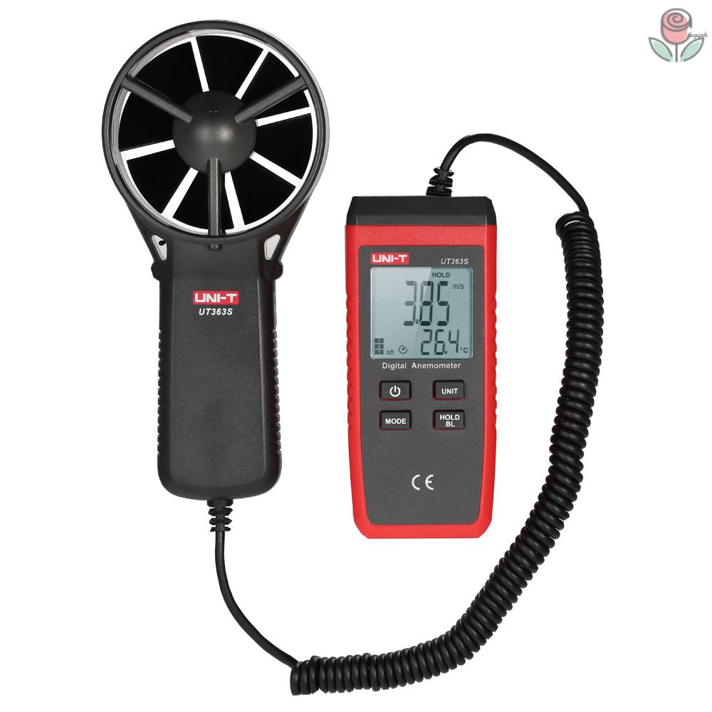 UNI-T UT363S Mini LCD Digital Anemometer for Measuring Wind Speed and ...
