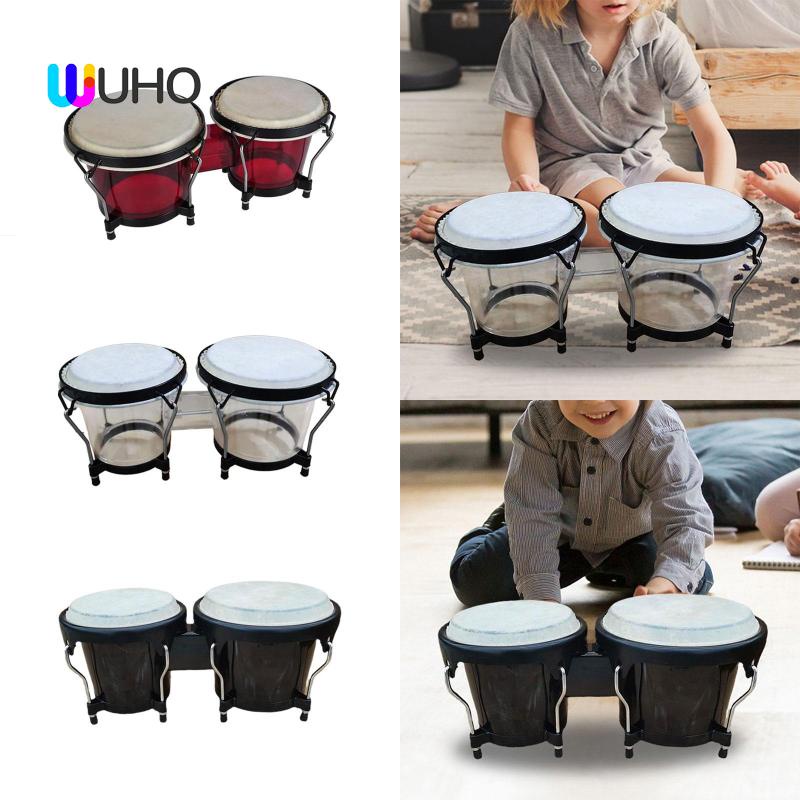 [WUHO] Bongo Drum Set Transparent Bongo Drums 6'' And 7'' Tunable Music ...