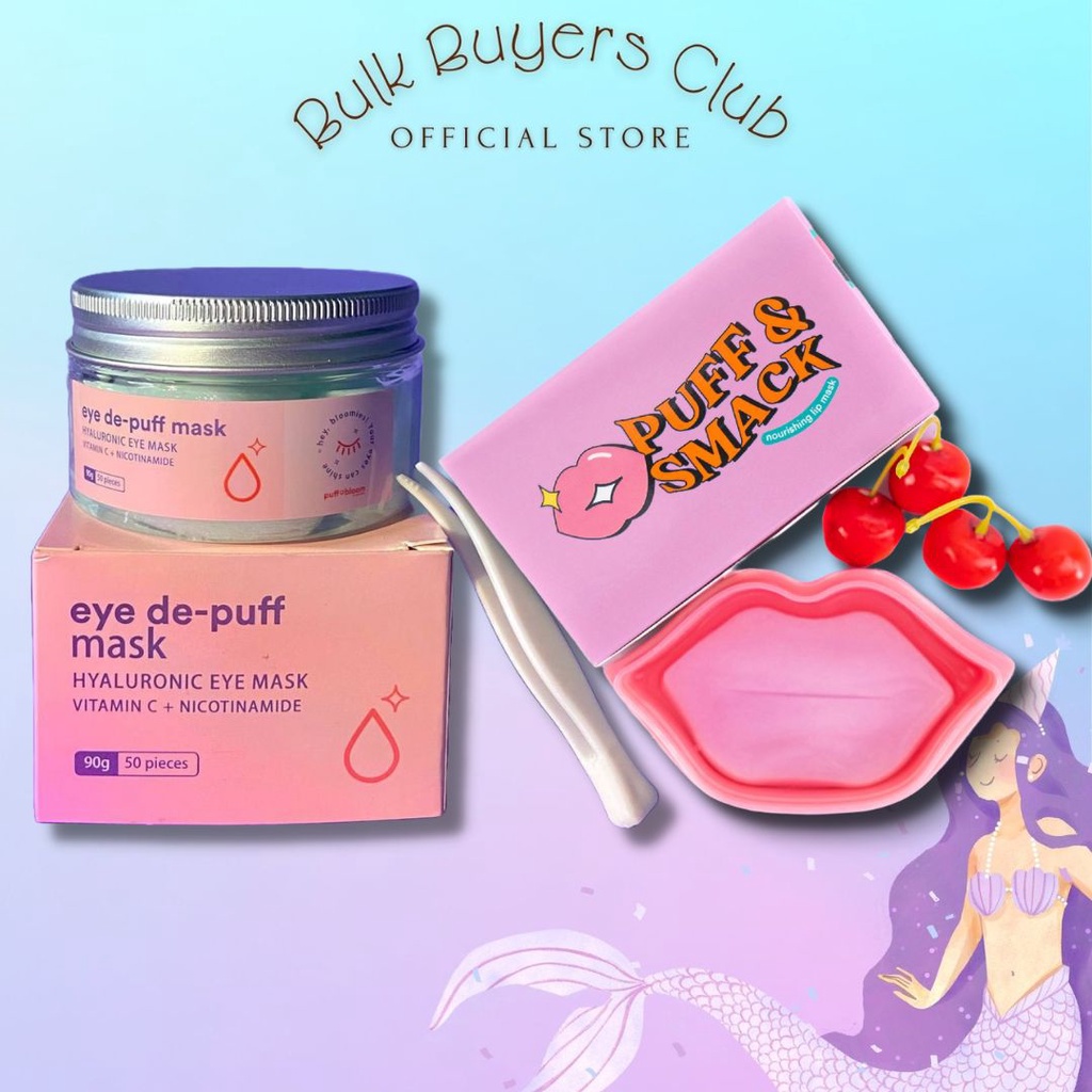 Puff & Bloom Eye de-Puff Mask Eyebags Remover | Puff and Smack Lip Mask ...