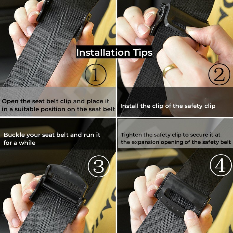 Ford Car Seat Safety Belt Limiters Clamp Seat Belt Retainer Tensioner ...