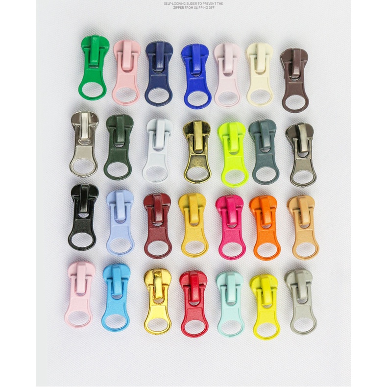 2 pieces 5# Resin Zipper Sliders For Sewing(24 colors available ...