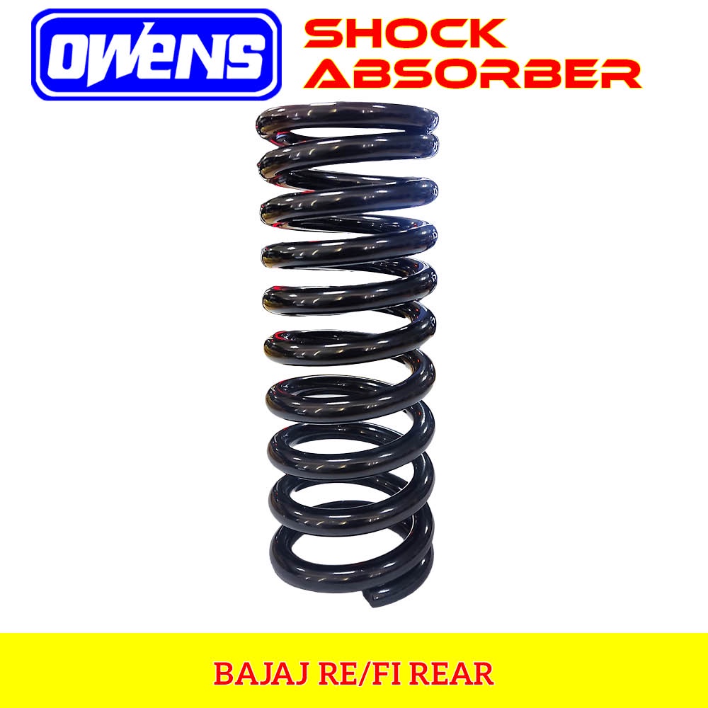 Owens BAJAJ RE/FI REAR Motorcycle Rear Shock Absorber Spring 210MM ...