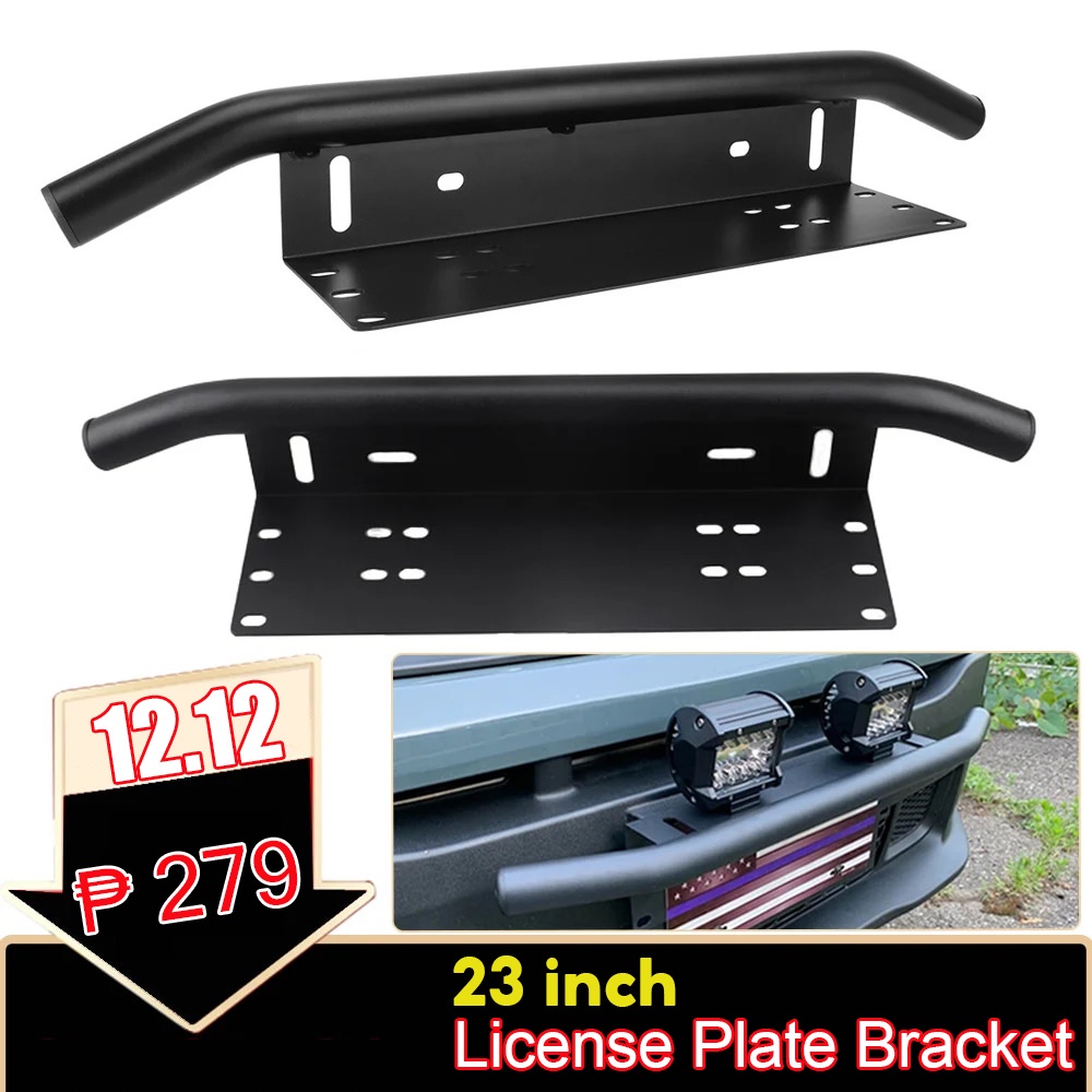 Universal Car Front Bumper Bull Bar Number Plate Holder for Vehicle SUV ...