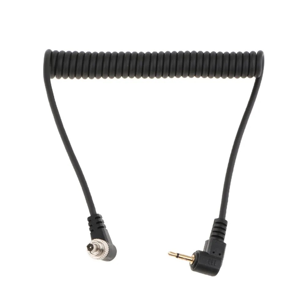 2.5mm To Male Flash PC Sync Cable Camera Flash Trigger Cord 40-100cm ...