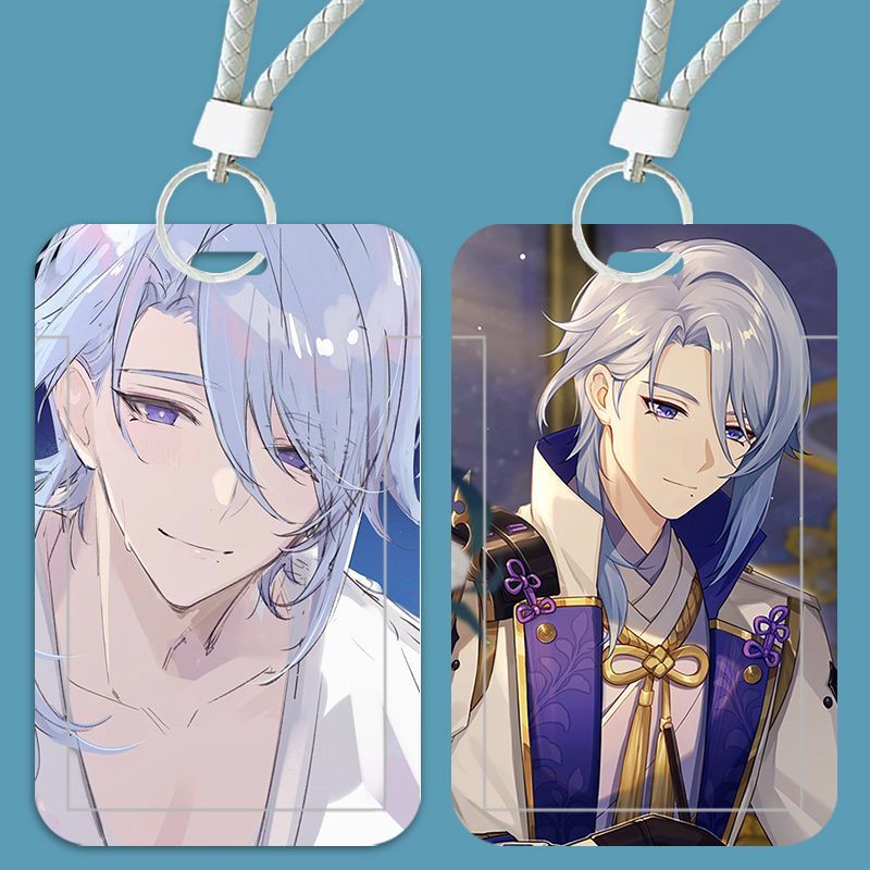Genshin Impact Kamisato Ayato Student Campus Meal Card ID Card Holder ...