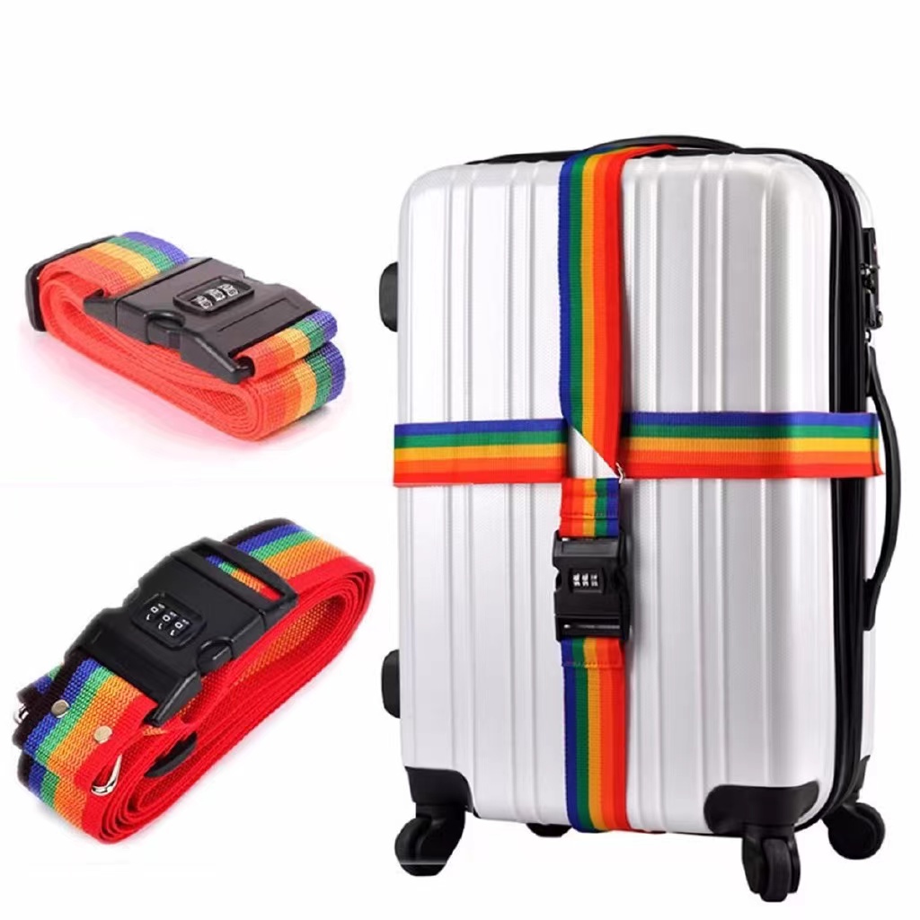 Multi color luggage belt Ready stock Luggage Straps Suitcase Belt ...
