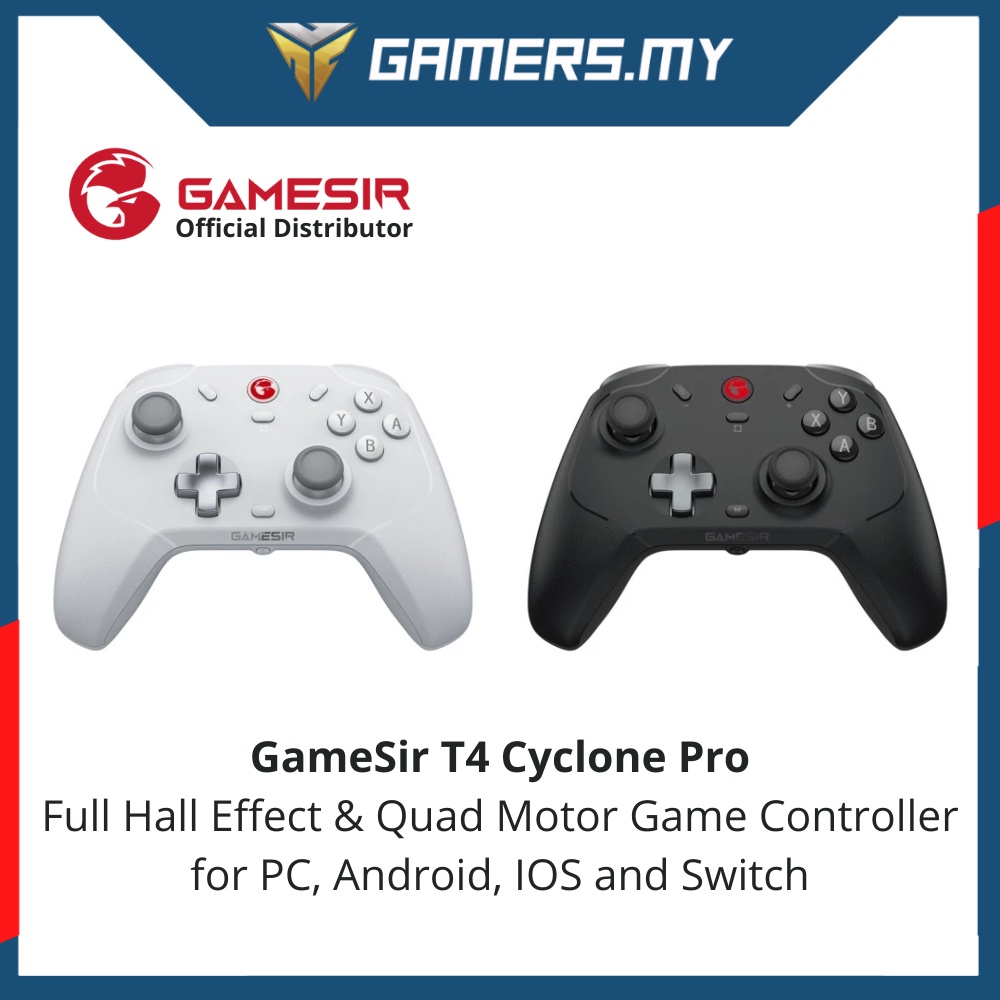 GameSir T4 Cyclone Pro Wireless Gamepad with Full Hall Effect Sticks ...