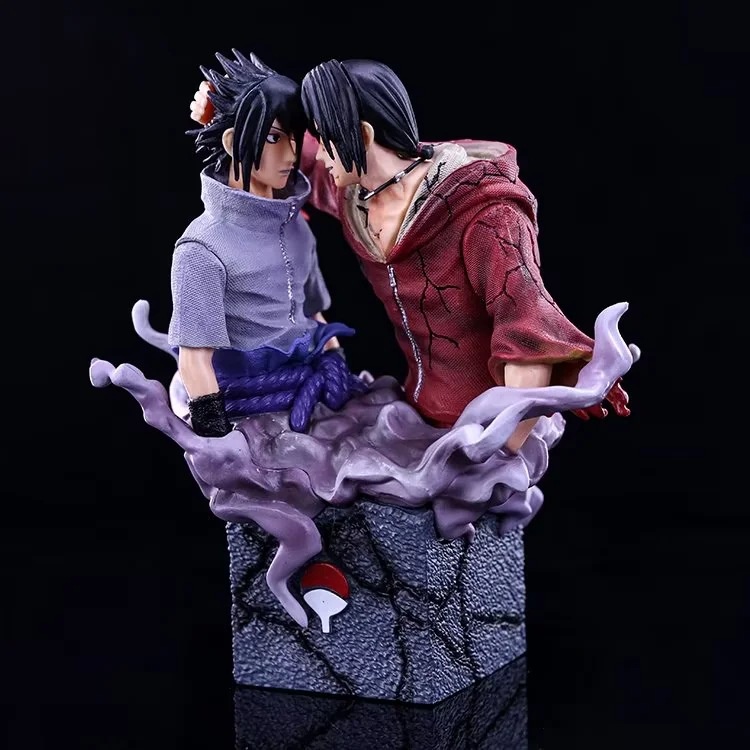 20cm Naruto Gk Sasuke Itachi Uchiha Brothers and Reconciliation Statue ...
