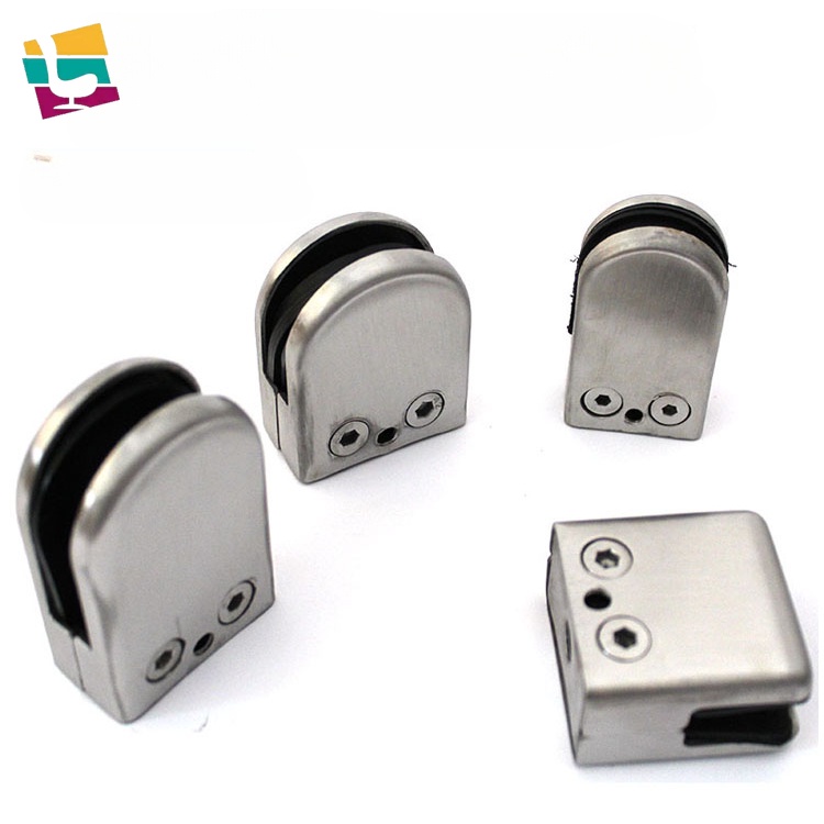 304 Stainless Steel Glass Clamp, No-Drill Fish Mouth Clip, Stair Post ...