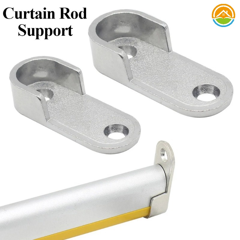 2/4/10Pcs Closet U-shaped Circular Pipe Bracket / Wardrobe Tube Hanger ...