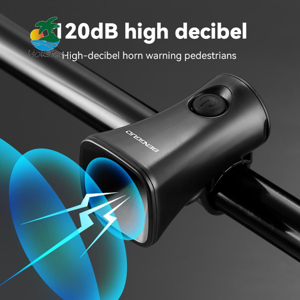 Bike Electronic Loud Horn 120dB Loud Volume Handlebar Alarm Ring Bell ...