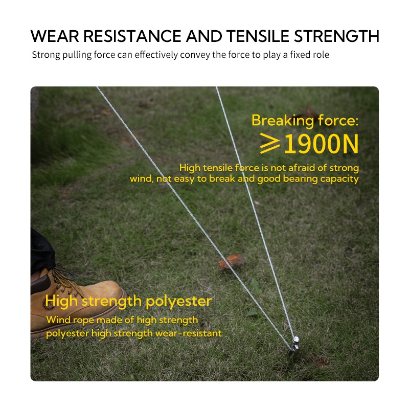 Campingmoon Tent Wind Rope Reflective Heavy Duty Buckle Tensioner Tarp ...