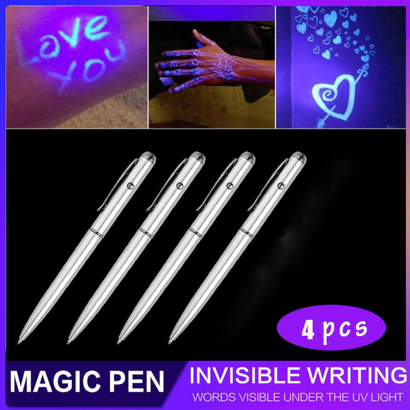 1/2/3/4/5pcs Office and School Stationery UV Flashlight Ballpoint Pen ...
