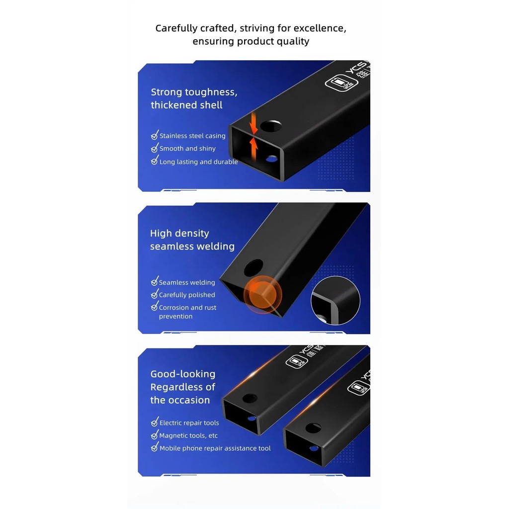 YCS ONE Super Magnetic Absorption Bar for Mobile Phone Repair Screwdriver Fixtures Knife Metal ...