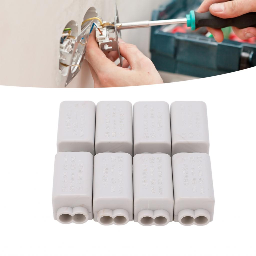 Ujewndju 8Pcs Wire Connector T Type Splicer Screw Terminal Block Set ...