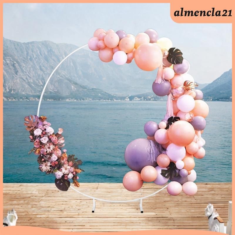 [Almencla] Round Balloon Arch Wedding Backdrop Easy Assembly DIY ...