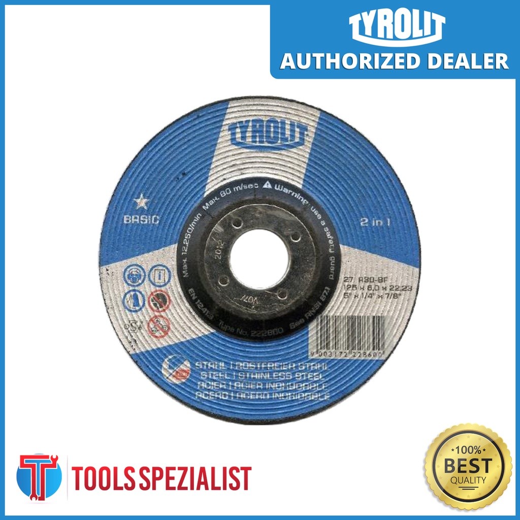 TYROLIT BASIC GRINDING DISC STEEL 5" | Shopee Philippines