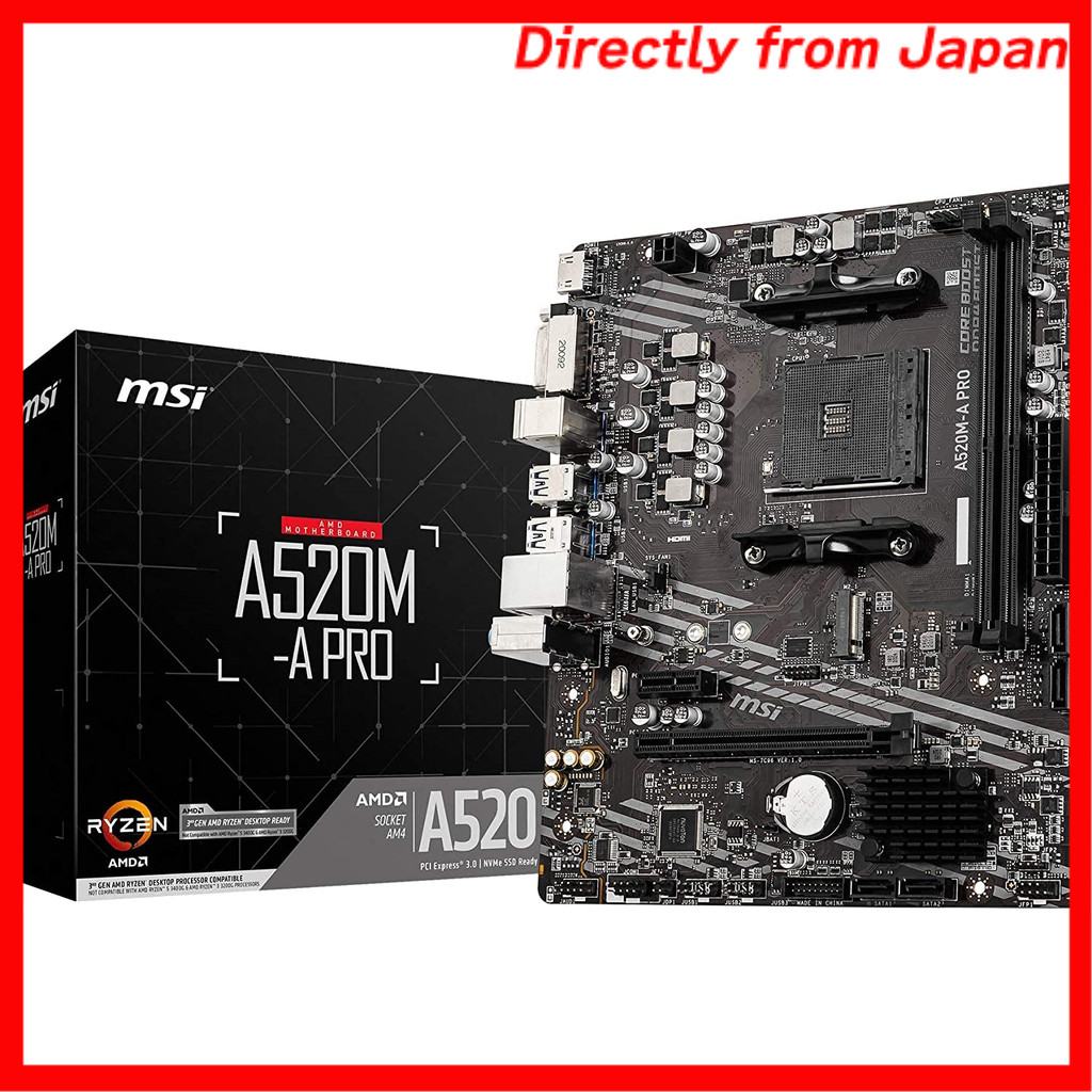 MSI Motherboard A520M-A PRO [Compatible with Ryzen 5000 Series (AM4 ...