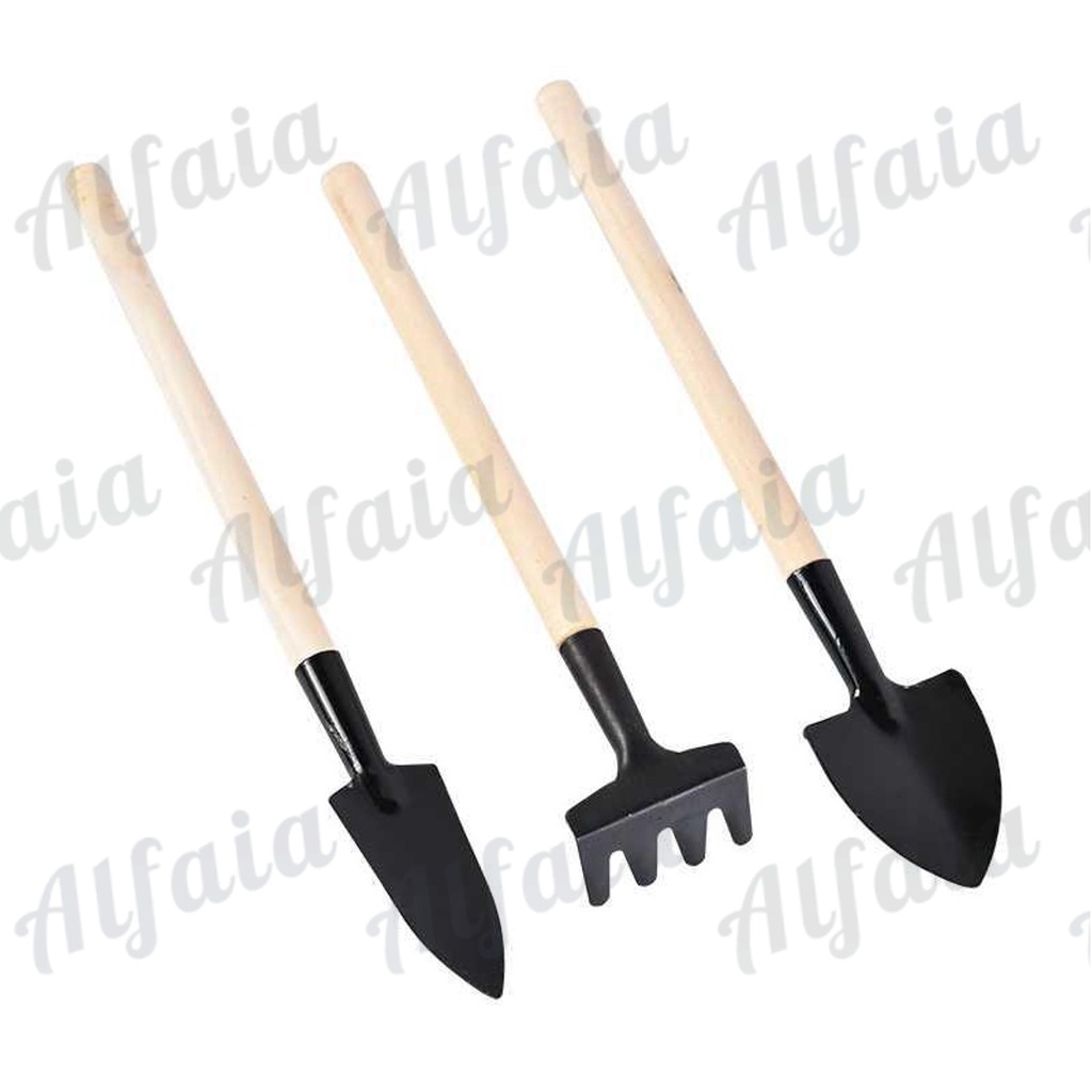 Alfaia Garden Hand Tool 3Pcs/set Mini Spade Shovel Harrow Flowerpot ...