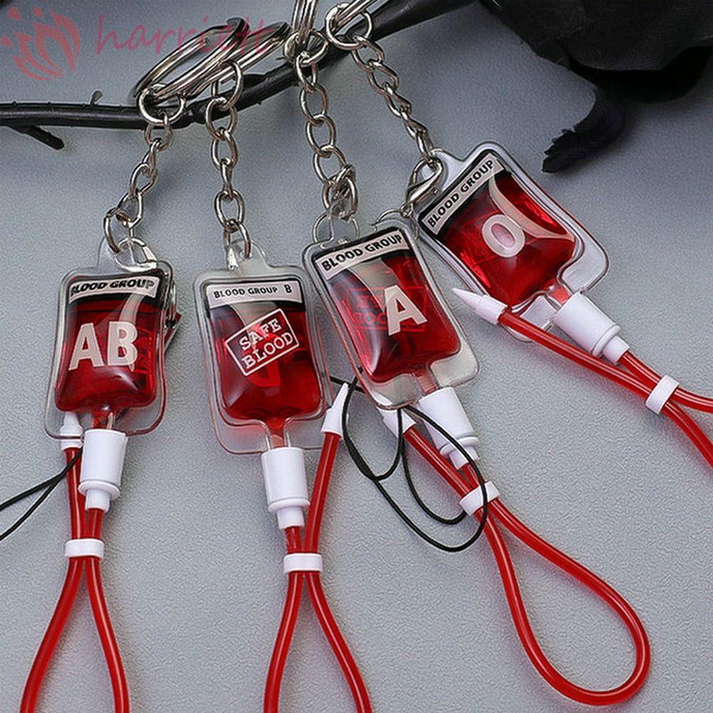 HARRIETT Blood Bag Keychain, Type A B O AB Plasma Bag Charm Blood Bag ...