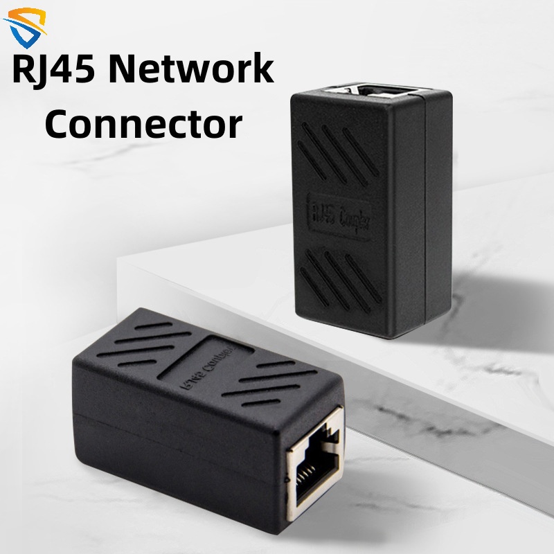 Black Mini RJ45 Dual Pass Head Network Cable Connector Premium High ...