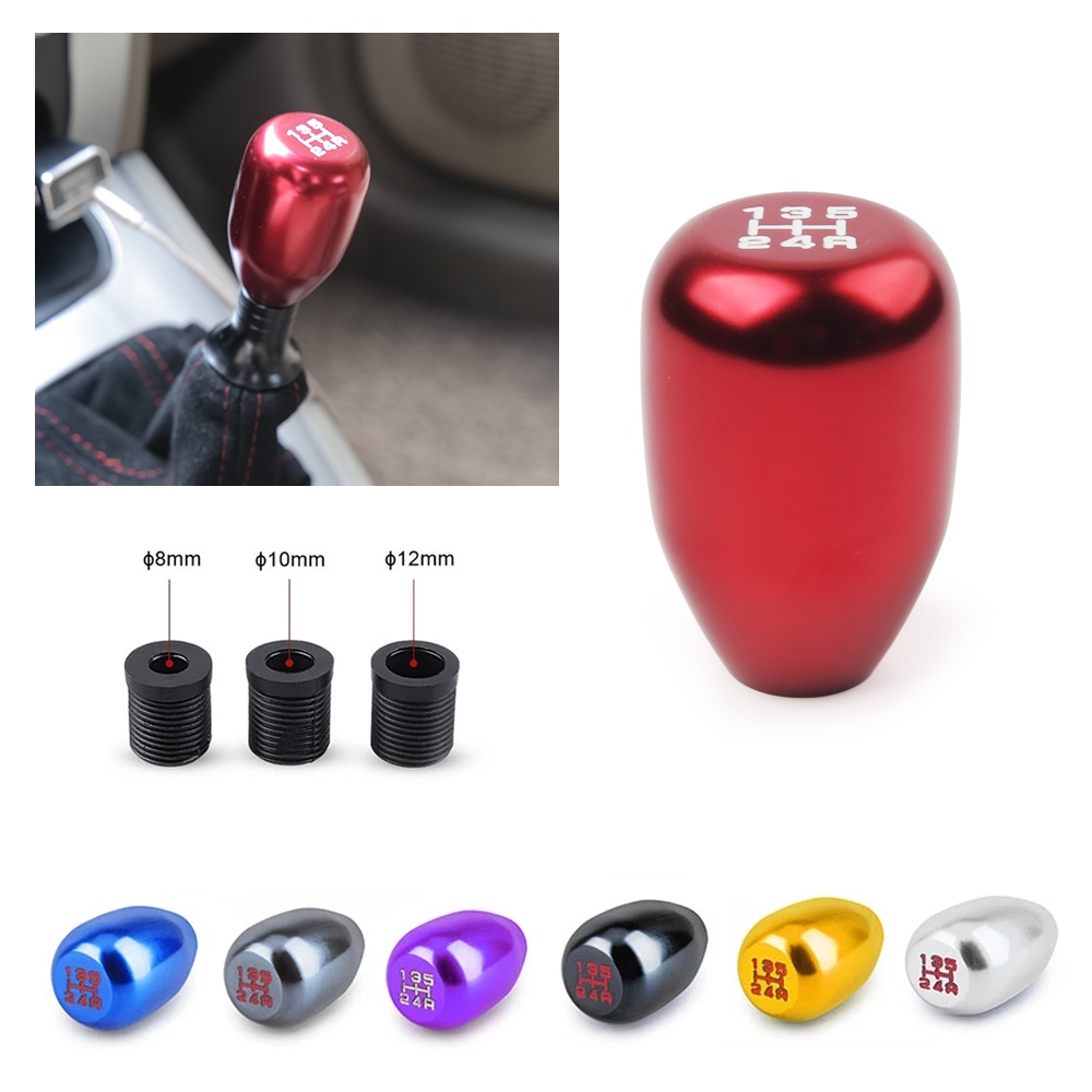 Universal Racing 5 Speed car Gear Shift Knob Manual Automatic Gear ...