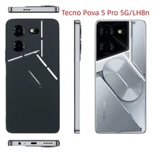 Tecno Pova 5 Pro 5G Case Black Clear Soft TPU Silicone Full Protective ...