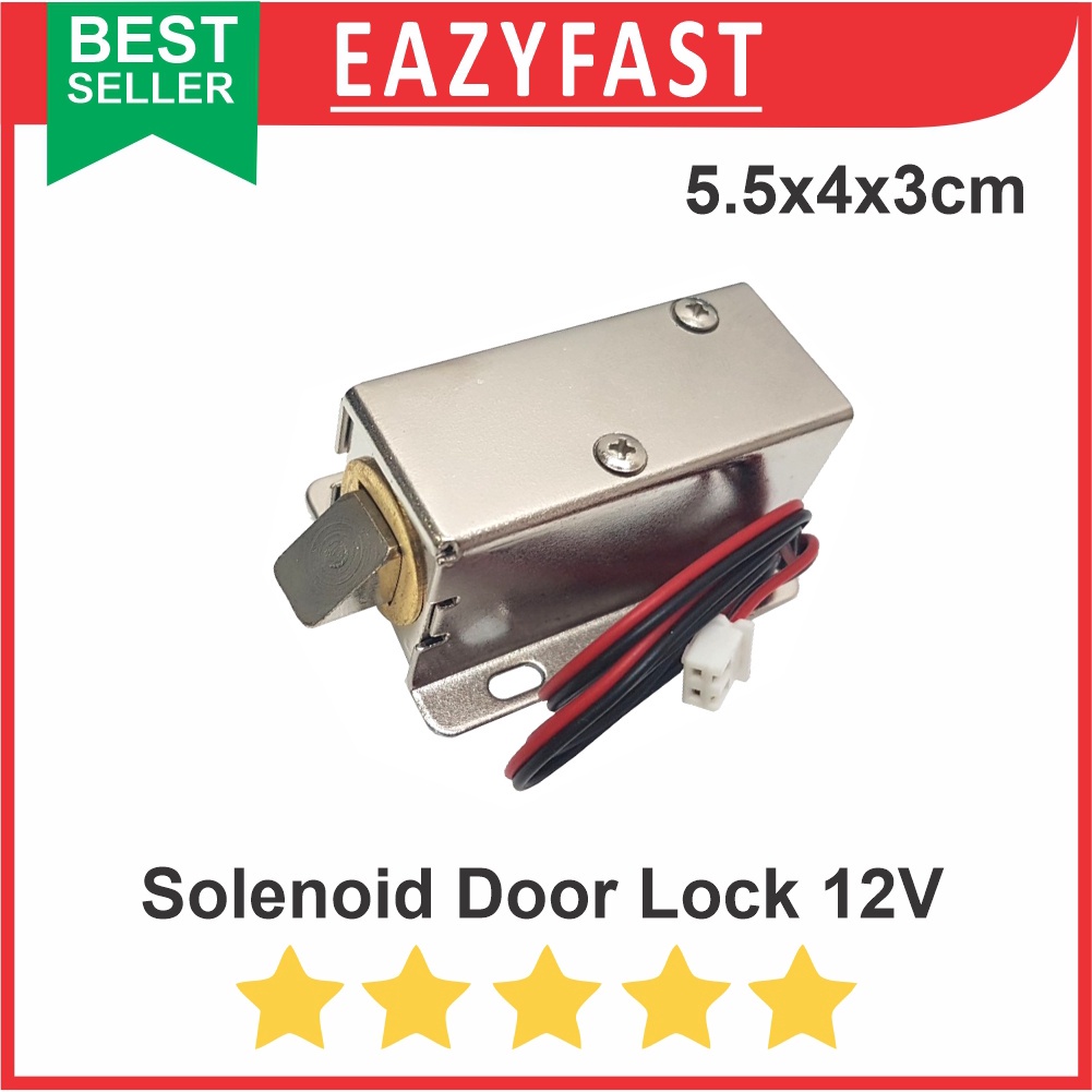 Solenoid Electric Door Lock 12v Arduino RFID Electric Door Lock ...