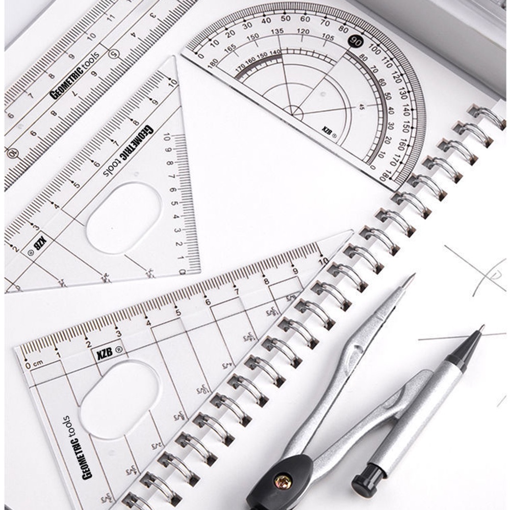 Math Set Maths Geometry Set With Compass Ruler Protractor Squares ...