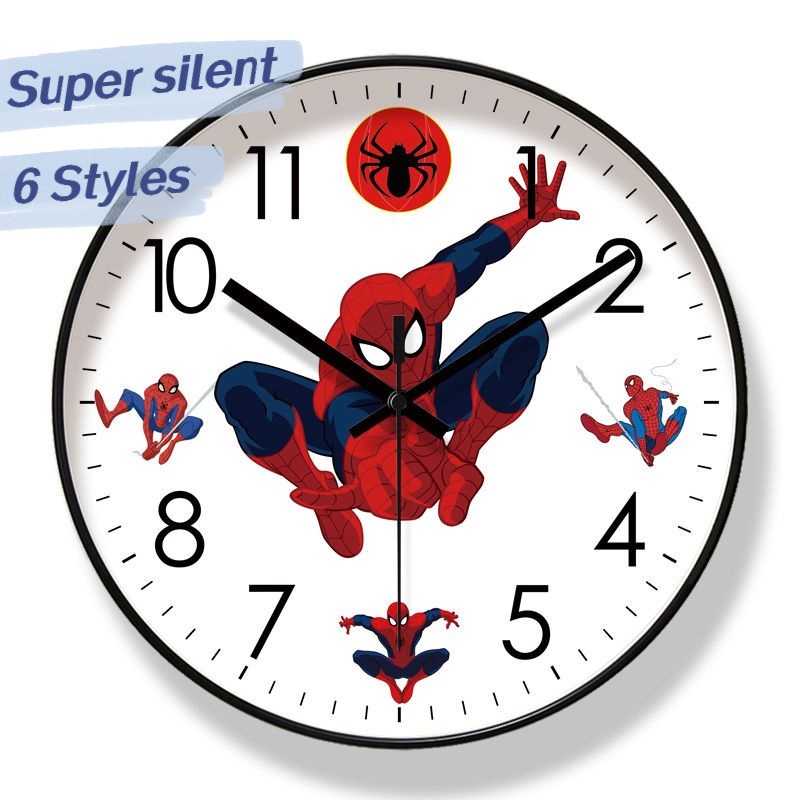 [High quality ]Avengers clocks spider-man iron man superheroes kids ...