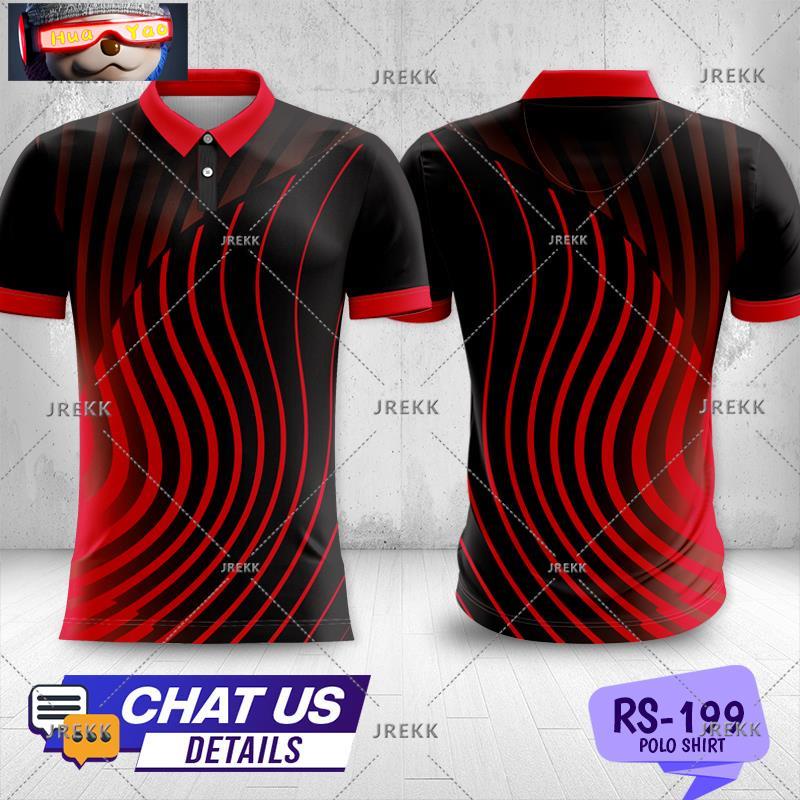 Personalized FULL SUBLIMATION Red Black Design/Color Company, School ...