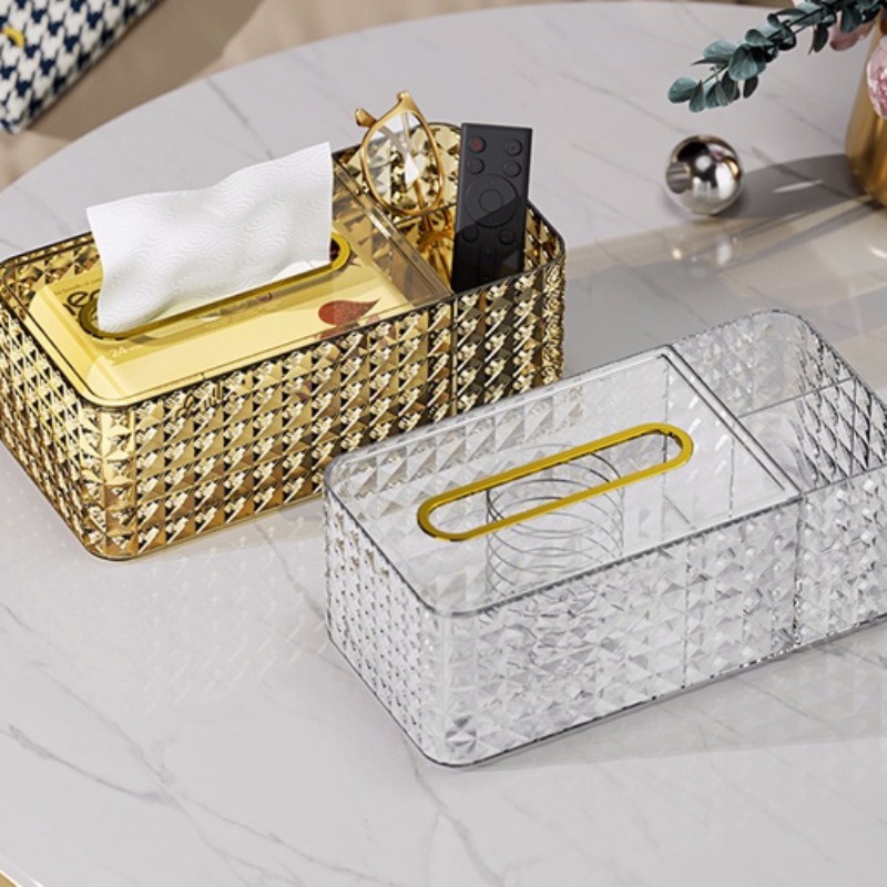 Crystal Tissue Holder Tissue Storage Box Tissue Box Holder Organizer ...