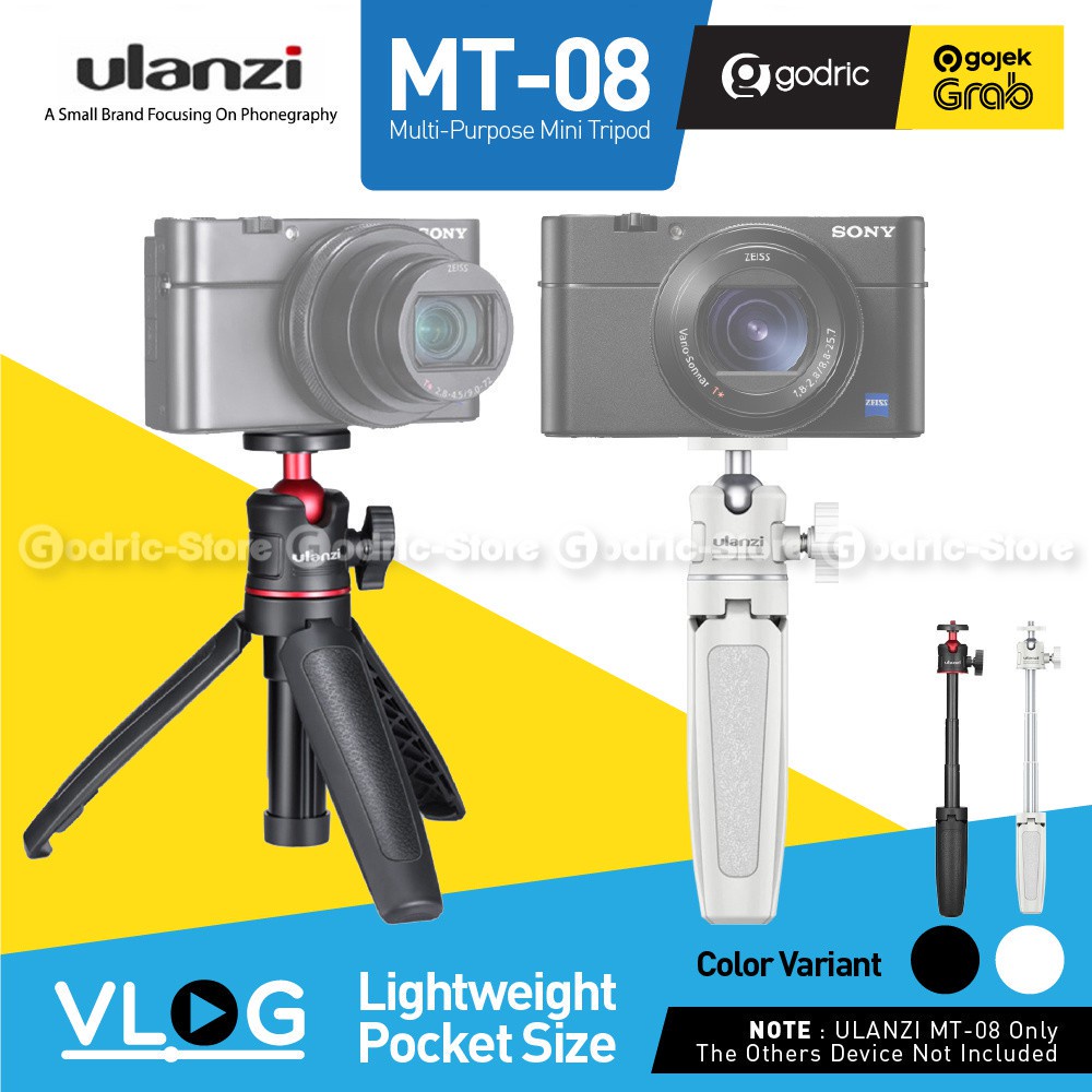 ULANZI MT-08 Mini Extension Pole Tripod Vlogging for Mirrorless Camera ...