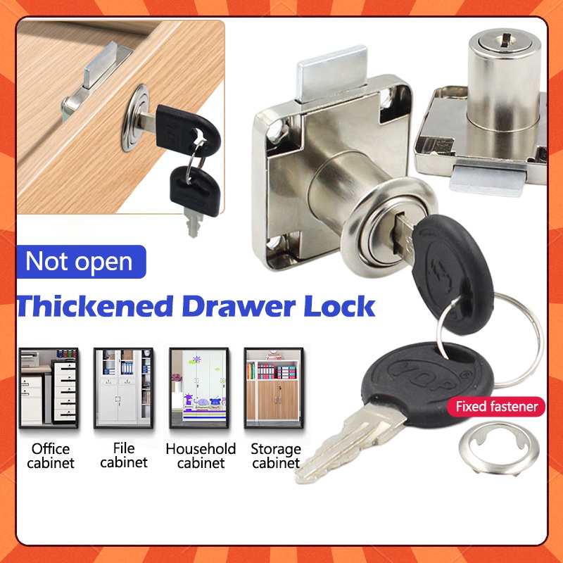 Drawer Lock With 2 Keys Cold-rolled steel Furniture Door Cabinet Locks ...