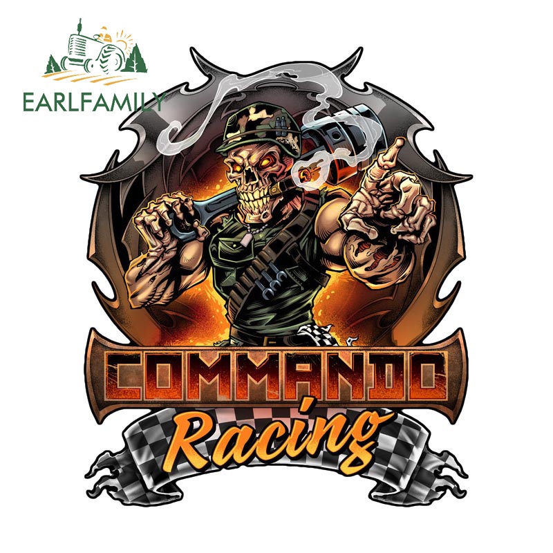 EARLFAMILY 13cm x 11cm Commando Racing Gear Car Sticker Special Forces ...