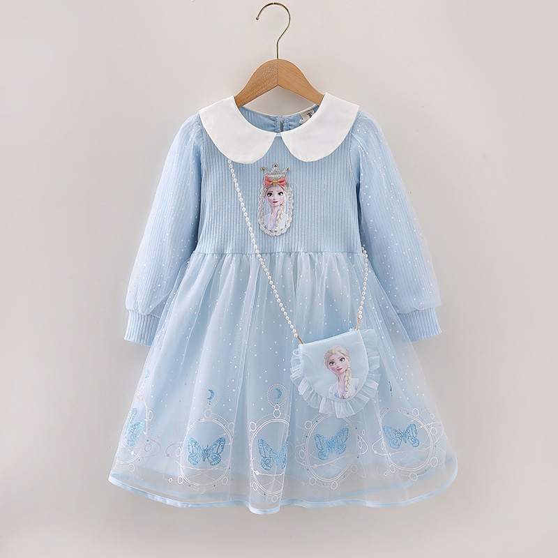 New Princess Aisha Dress For Girls Autumn Aisha Dress Frozen Elsa Dress ...