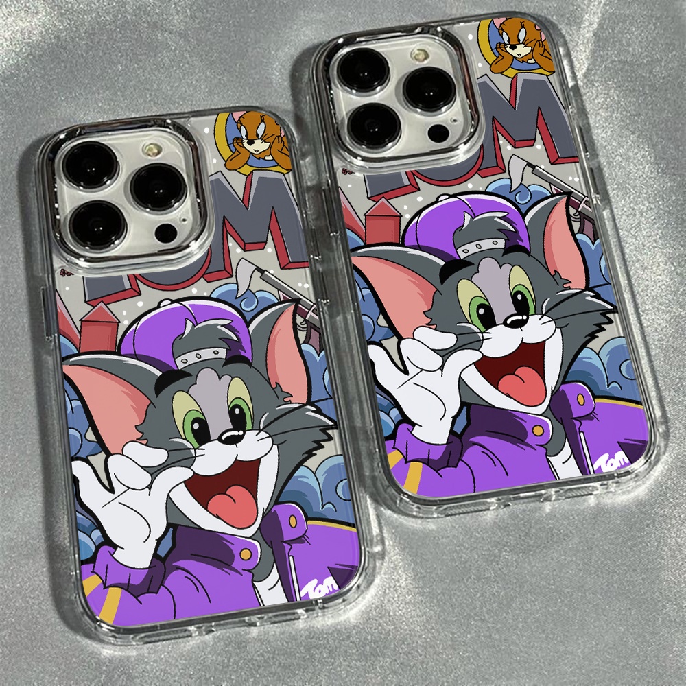 Cot Phone Case, Tom Cat Transparent iPhone Case 15 pro max 14 pro max 13promax European American ...