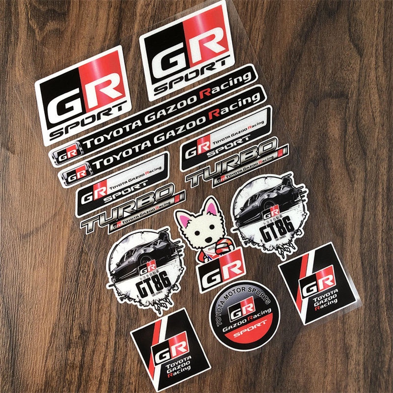 TOYOTA GR car sticker Highlander CAMRY Yaris Avalon PRADO RAV4 COROLLA ...