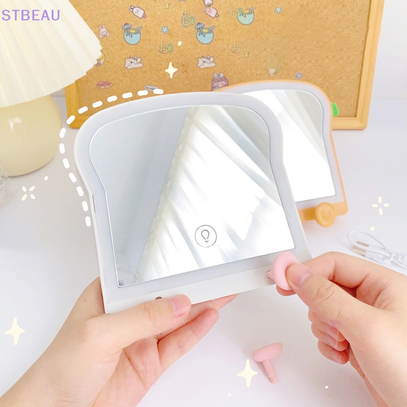 [cxSTBEAU] Mini Compact Led Makeup Mirror With Light Small Pocket ...