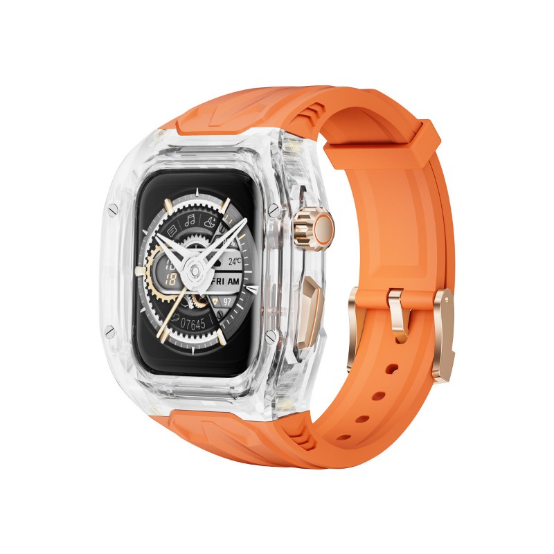 Silicone modified watch strap 49mm 9 8 7 6 5 4 se compatible for Apple ...