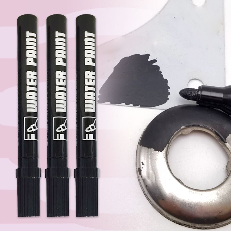 Snowman WCP-12 Matte Black Paint Pen Water-Based Paint Odorless ...